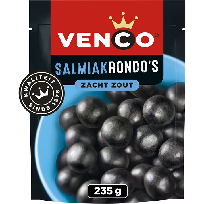 Venco Rondós salmiac de sal suave 225g - Holanda Supermercado